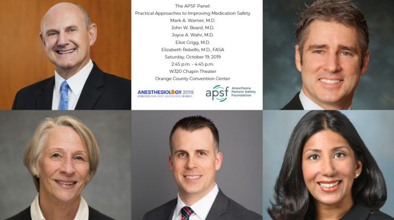 American Society of Anesthesiologists (ASA) Conference 2019 ...