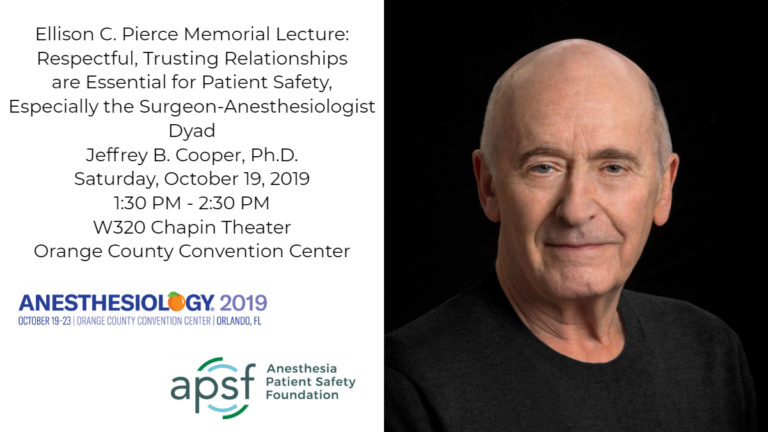 American Society of Anesthesiologists (ASA) Conference 2019 ...