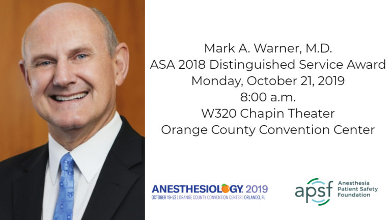 American Society of Anesthesiologists (ASA) Conference 2019 ...
