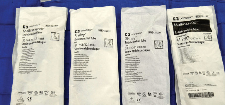 Double-Lumen-Endotracheal/Endobronchial Tube Diameter Size Indicators ...